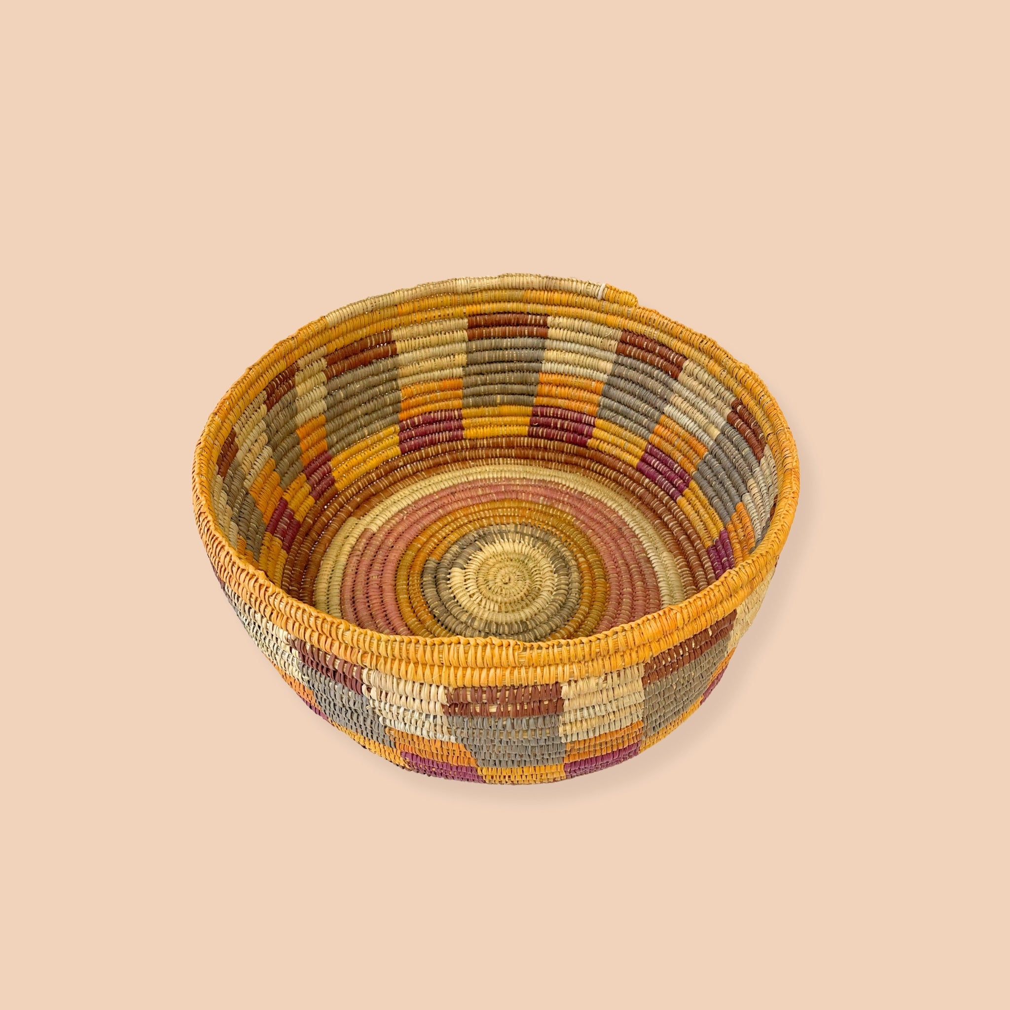 Coiled Pandanus Basket by Amanda Djawarbuma – Aboriginal Art Co.