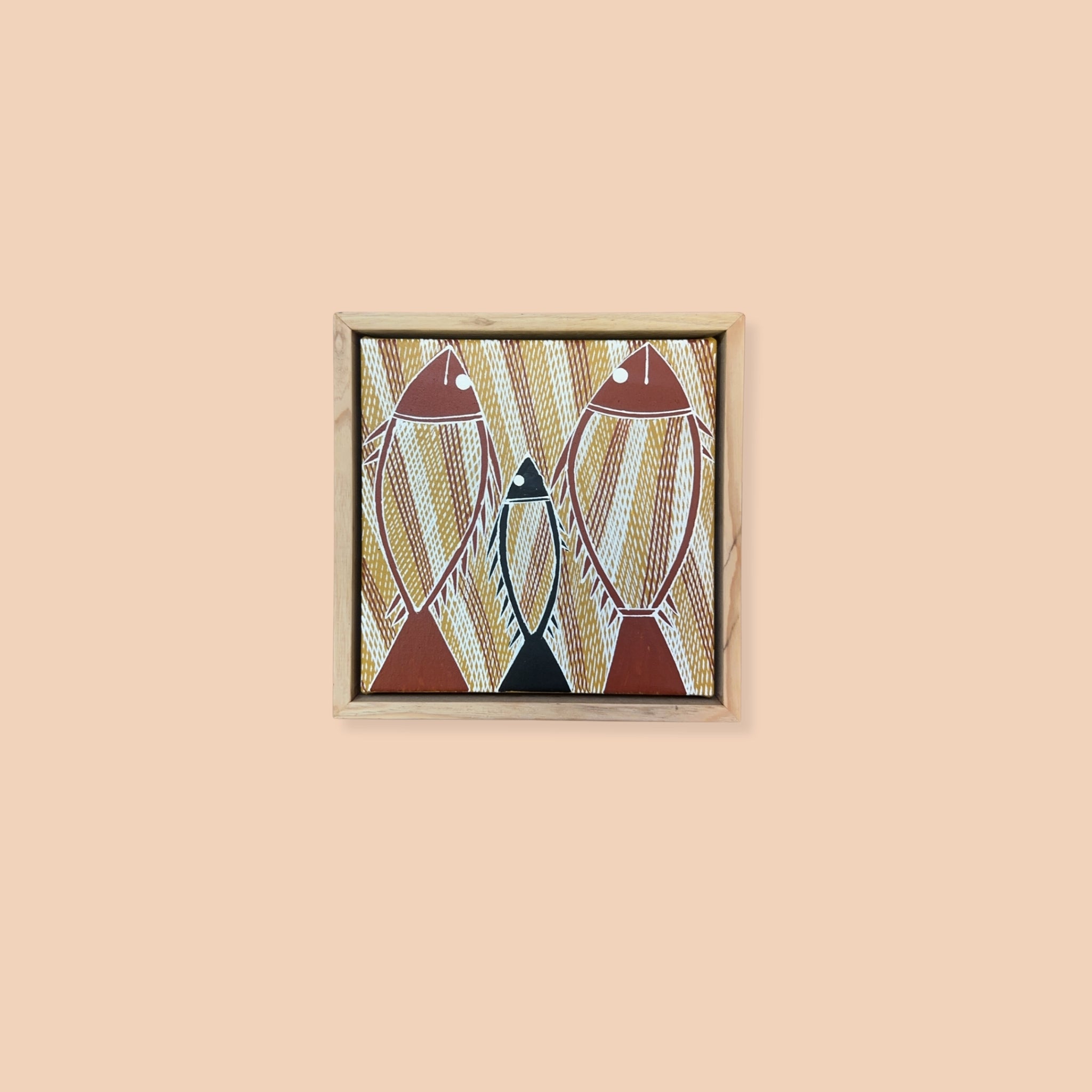 Wuldulbal/badju (bream) by JB Fisher Gubalubarlulay – Aboriginal Art Co.