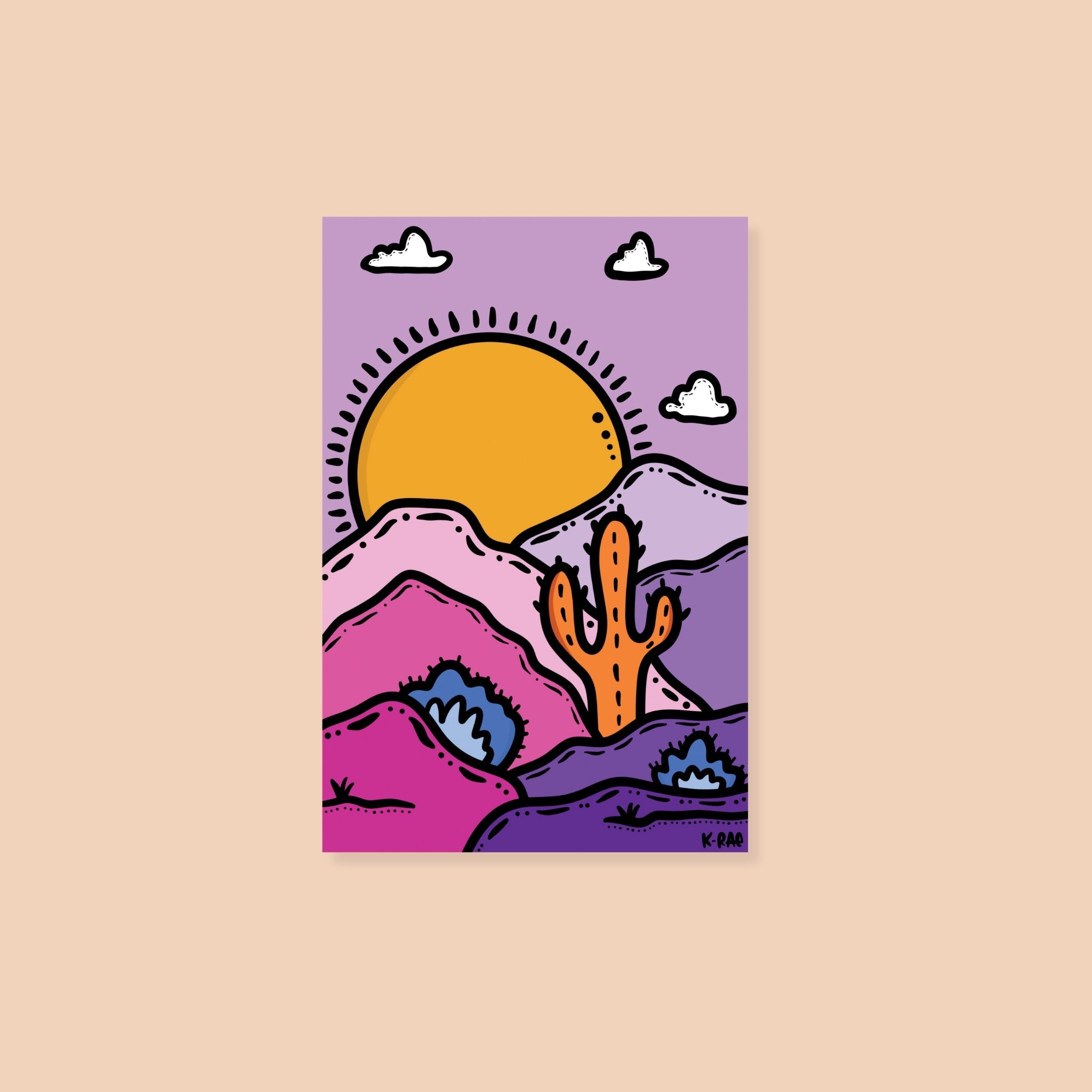 Purple Outback by K-Rae Designs – Aboriginal Art Co.