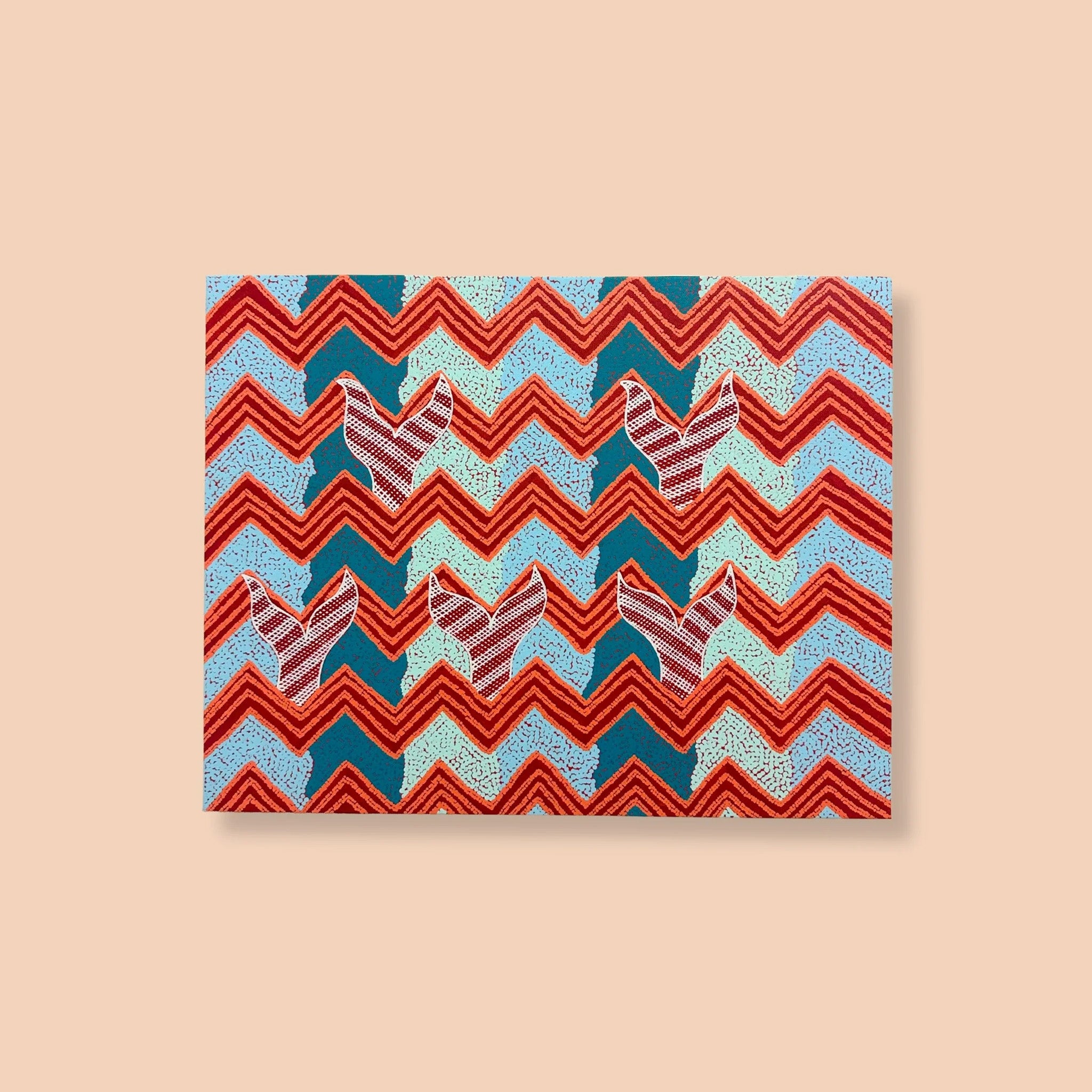 Whale Dreaming Cross Hatch #05 painting – Aboriginal Art Co.